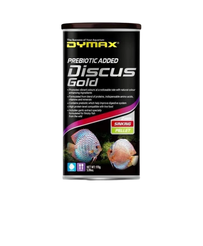 Dymax Discus Gold Premium Fish Food 2mm Sinking Pellets 170g ...