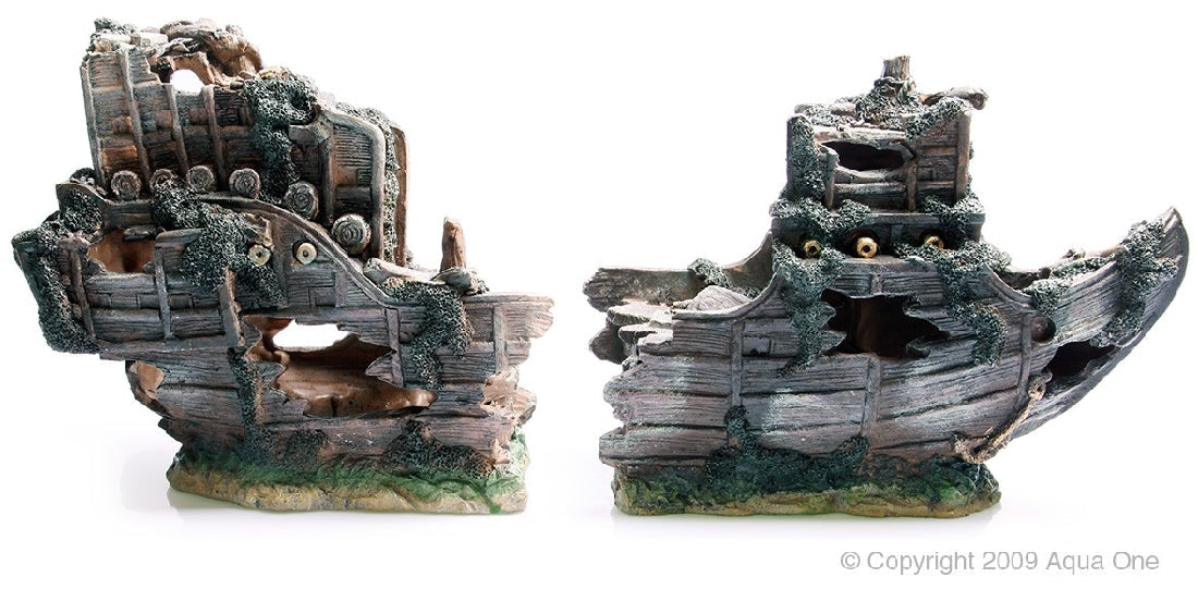 aqua one shipwreck-Aqua One Shipwreck (l) 70x33cm 2 Piece (29043 ...