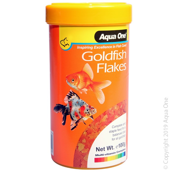 goldfish flake-Aqua One Goldfish Flake 180g (11554)-Hurstville Aquarium