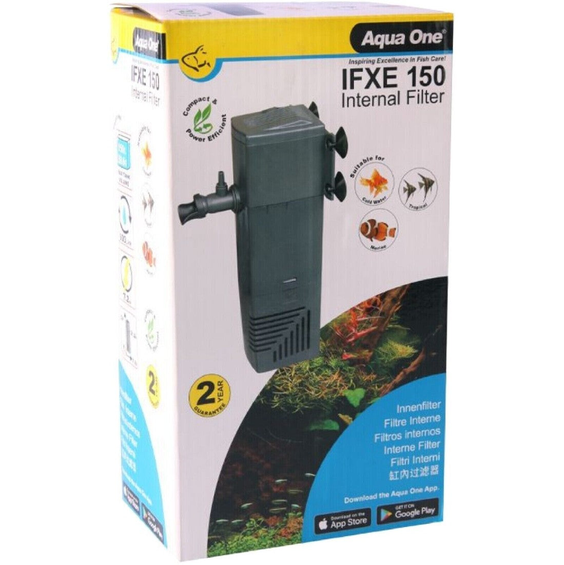 Aqua One Ifxe 150 Internal Filter 600l/hr – Hurstville Aquarium